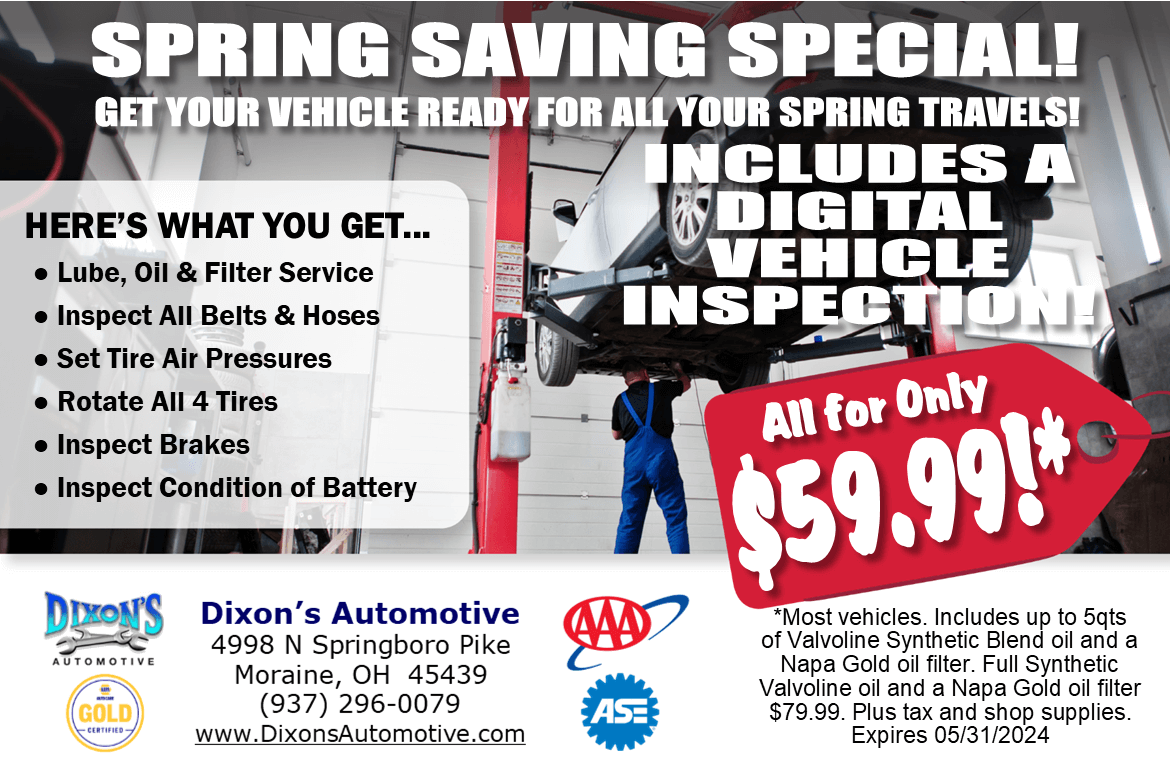 Specials | Dixon's Automotive